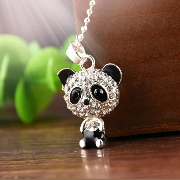 Jewelry | Panda Bear Pendant Necklace 19 Ball Chain | Poshmark